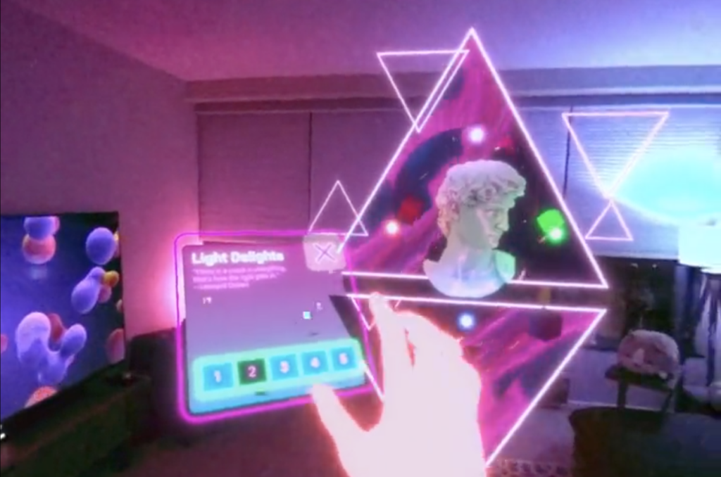 Mixed reality artistic experiments - Visions of Tomorrow