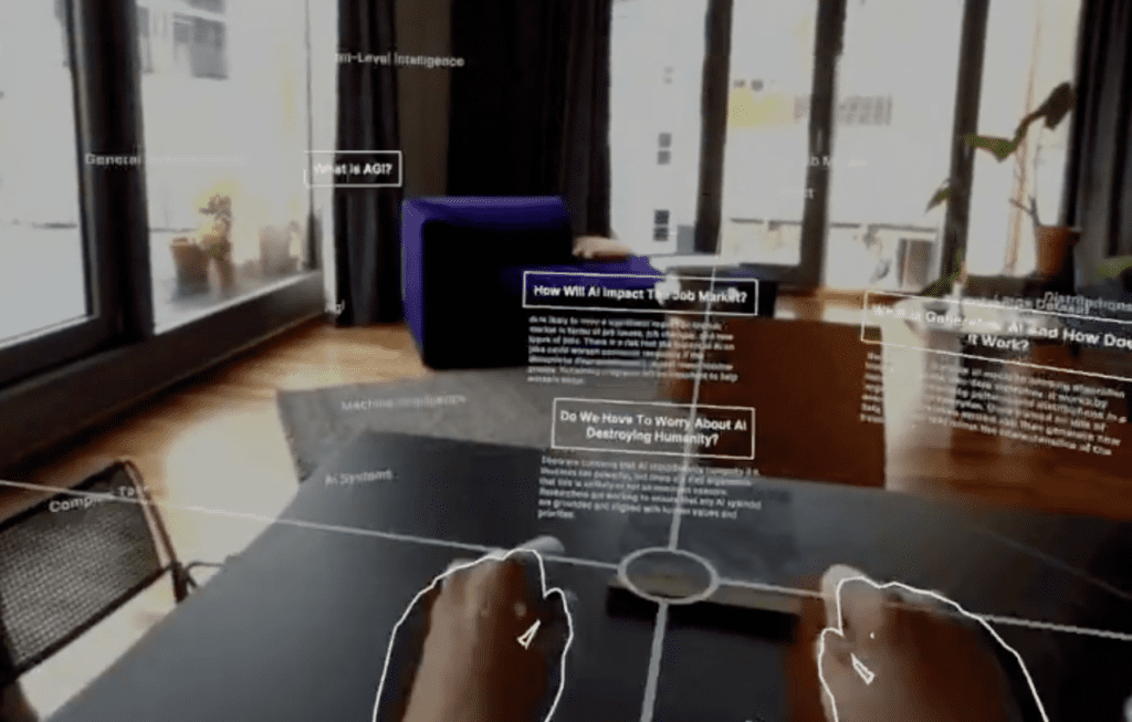 AR mind map - Visions of Tomorrow